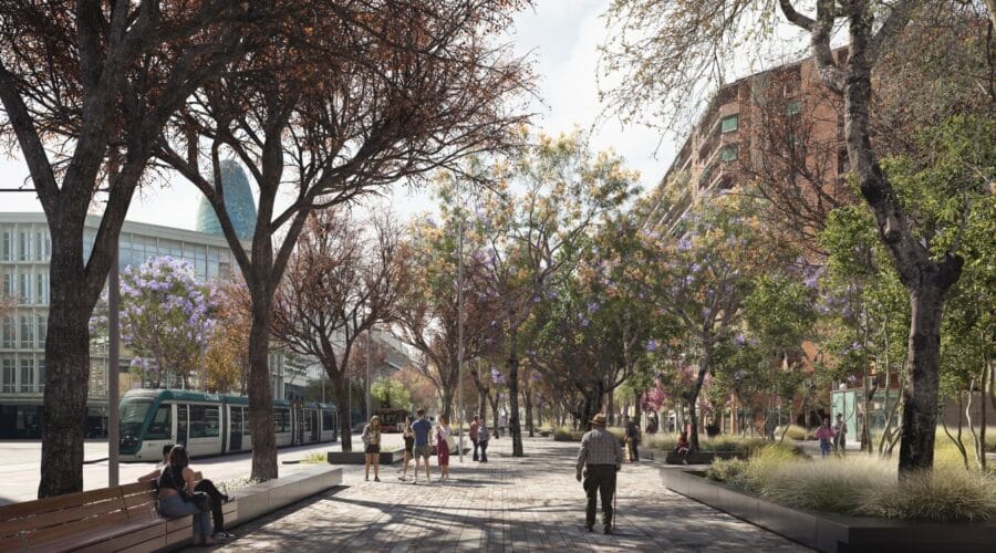 Barcelona Tram Cuts in Sant Martí From 3 July